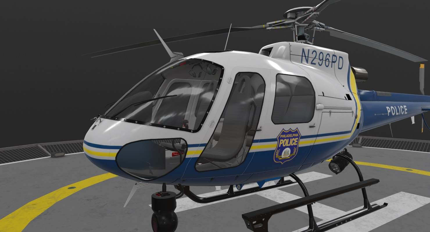 AS-350 Philadelphia Police 3D Model by pukamakara