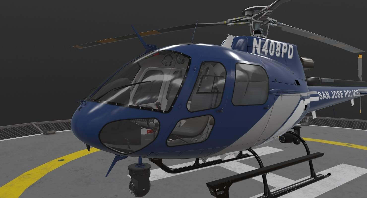 AS-350 San Jose Police 3D Model by pukamakara