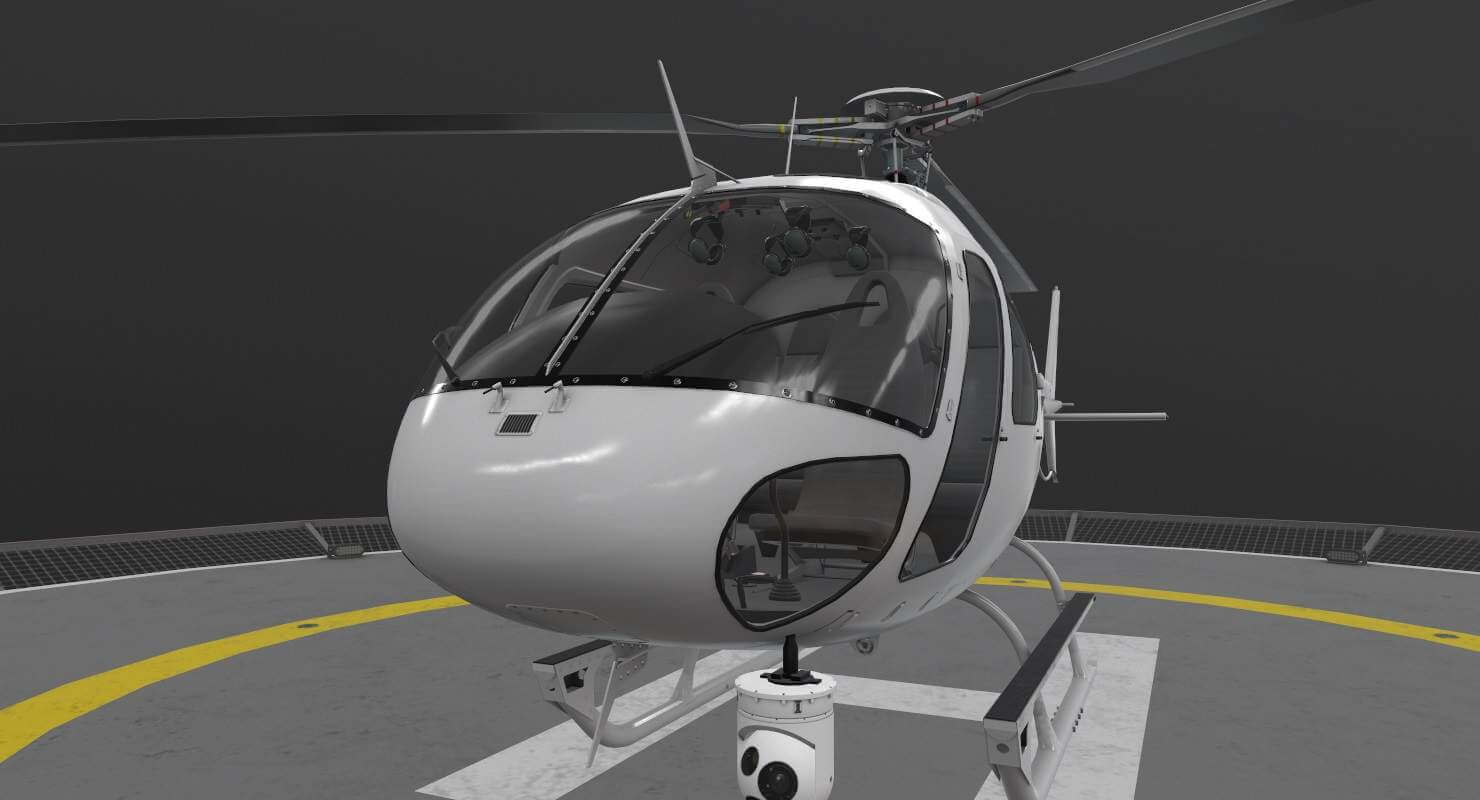AS-350 US Customs and Border Protection 3D Model by pukamakara