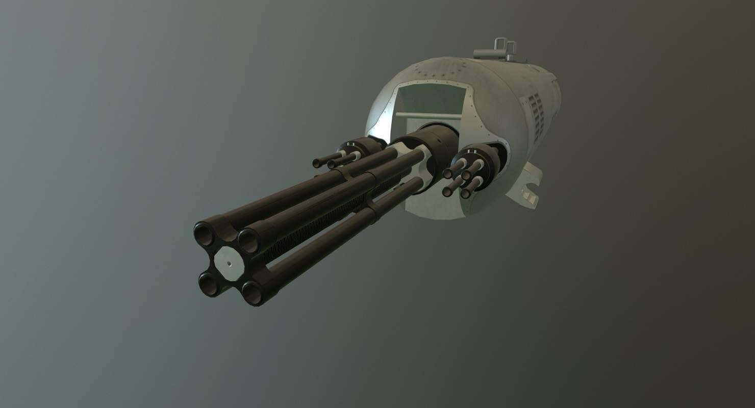 Gun Pod GUV-8700 3D Model by pukamakara