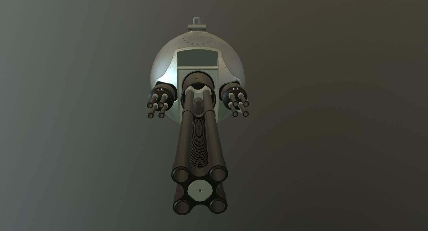 Gun Pod GUV-8700 3D Model by pukamakara