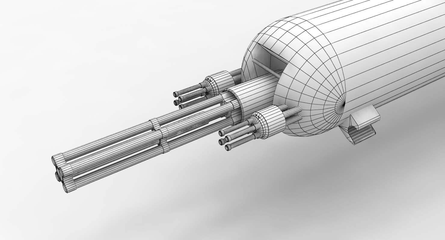 Gun Pod GUV-8700 3D Model by pukamakara