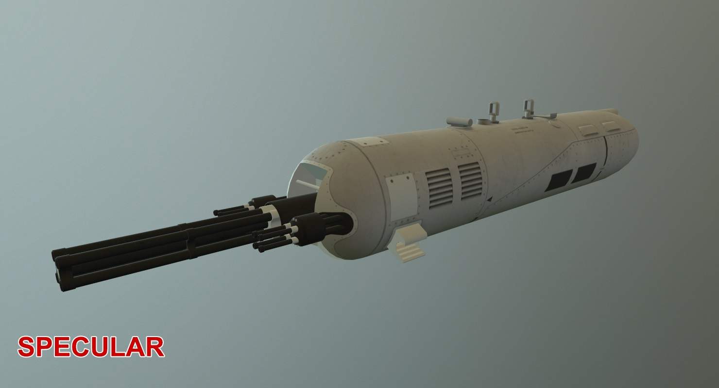 Gun Pod GUV-8700 3D Model by pukamakara