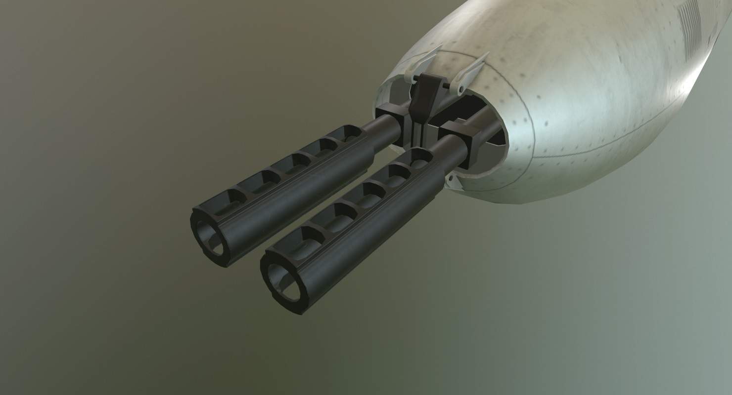 Gun Pod UPK-23-250 3D Model by pukamakara