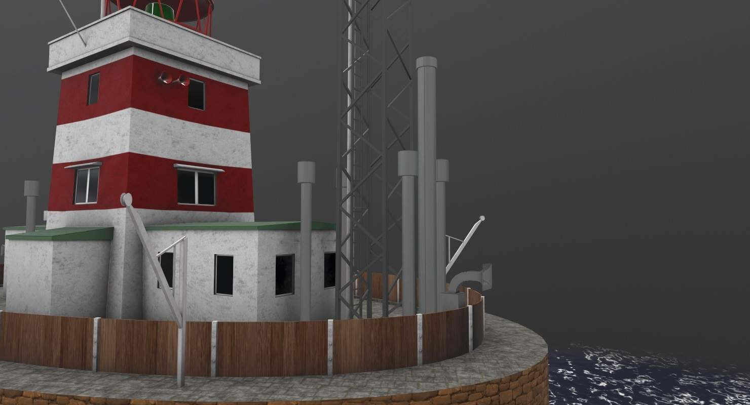 Light House Drogden - 3D Model by pukamakara