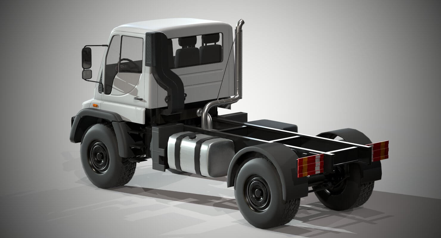 Mercedes Benz Unimog U500 Chassis - 3D Model by pukamakara