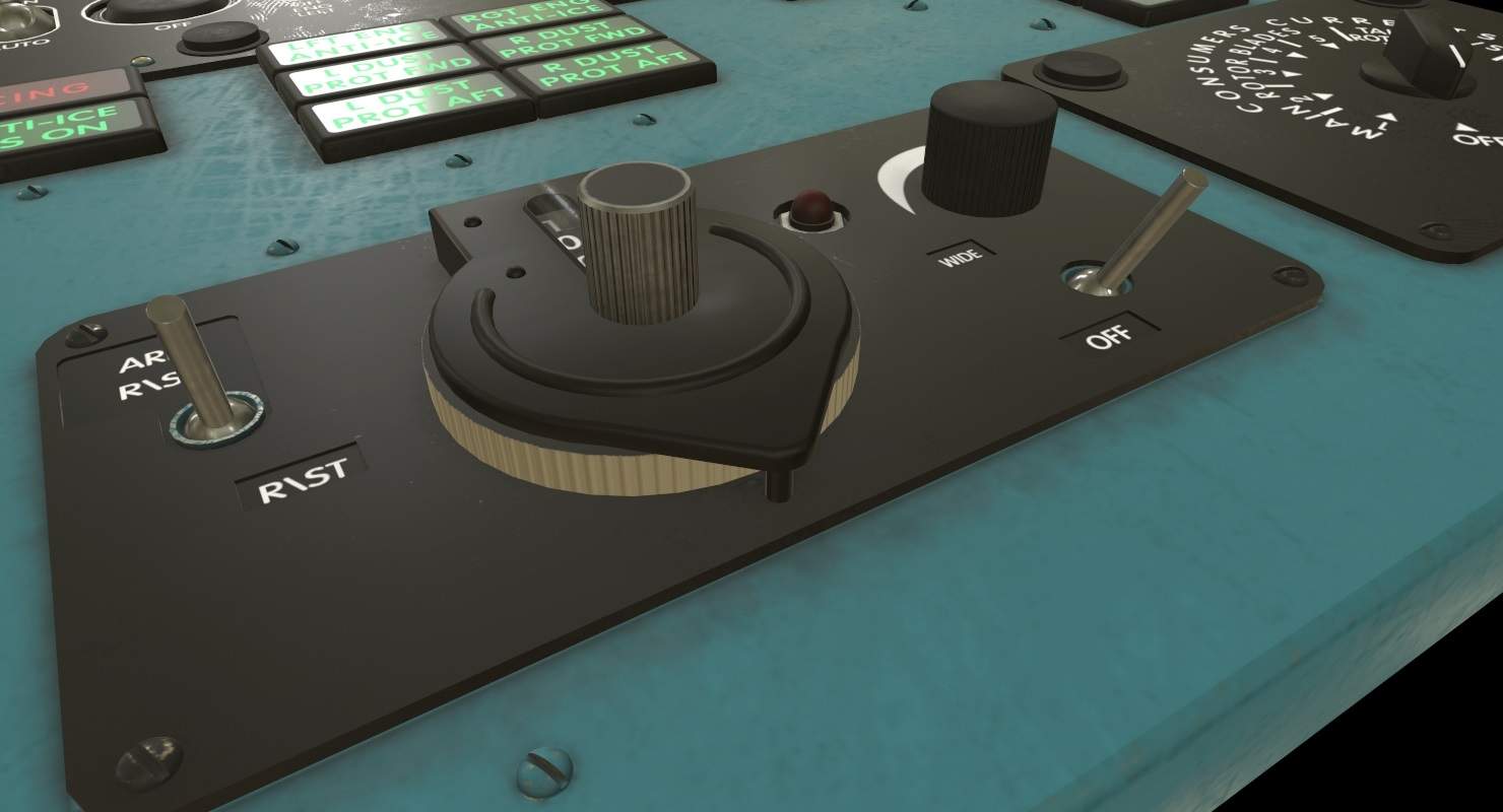 Mi-8MT Mi-17MT Left Overhead Board (English) 3D Model by pukamakara