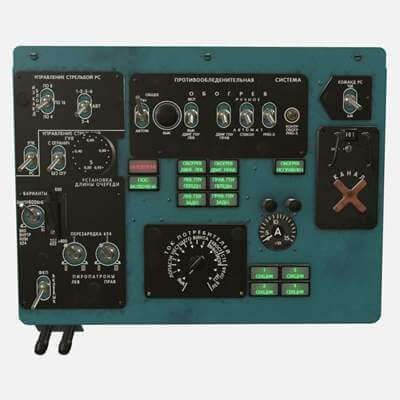 Mi-8MT Mi-17MT Left Overhead Board (Russian) 2 3D Model by pukamakara