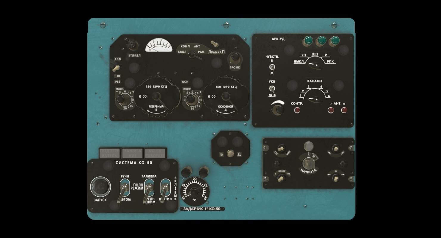 Mi-8MT Mi-17MT Panel Boards (Russian) 3D Model by pukamakara