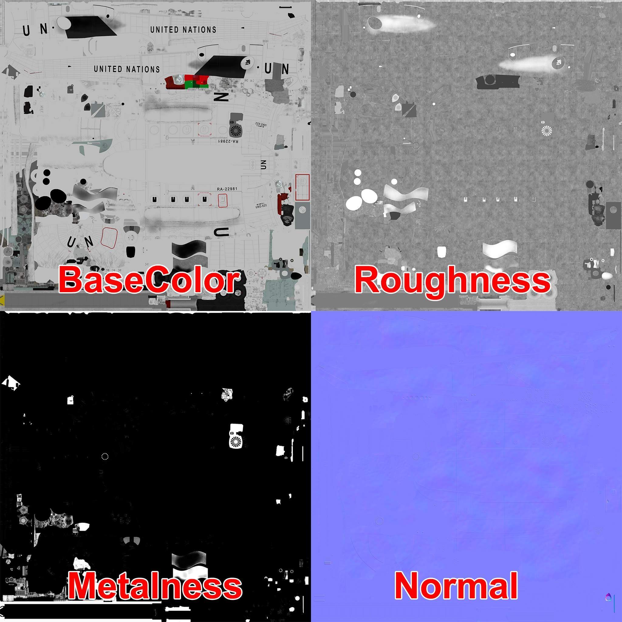 Mi-8MTV United Nations 3D Model by pukamakara