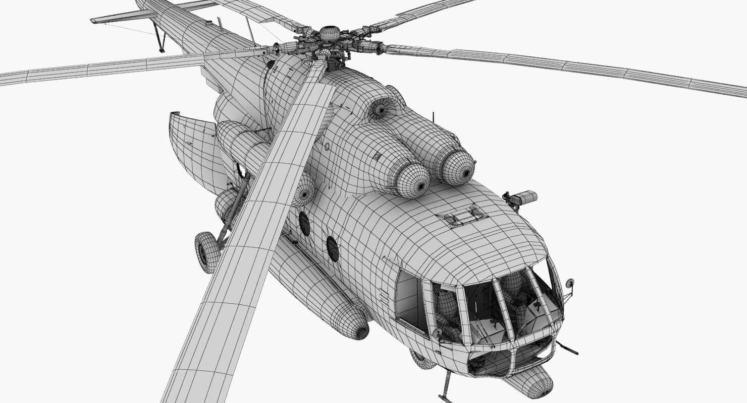 Mi-8MTV United Nations 3D Model by pukamakara