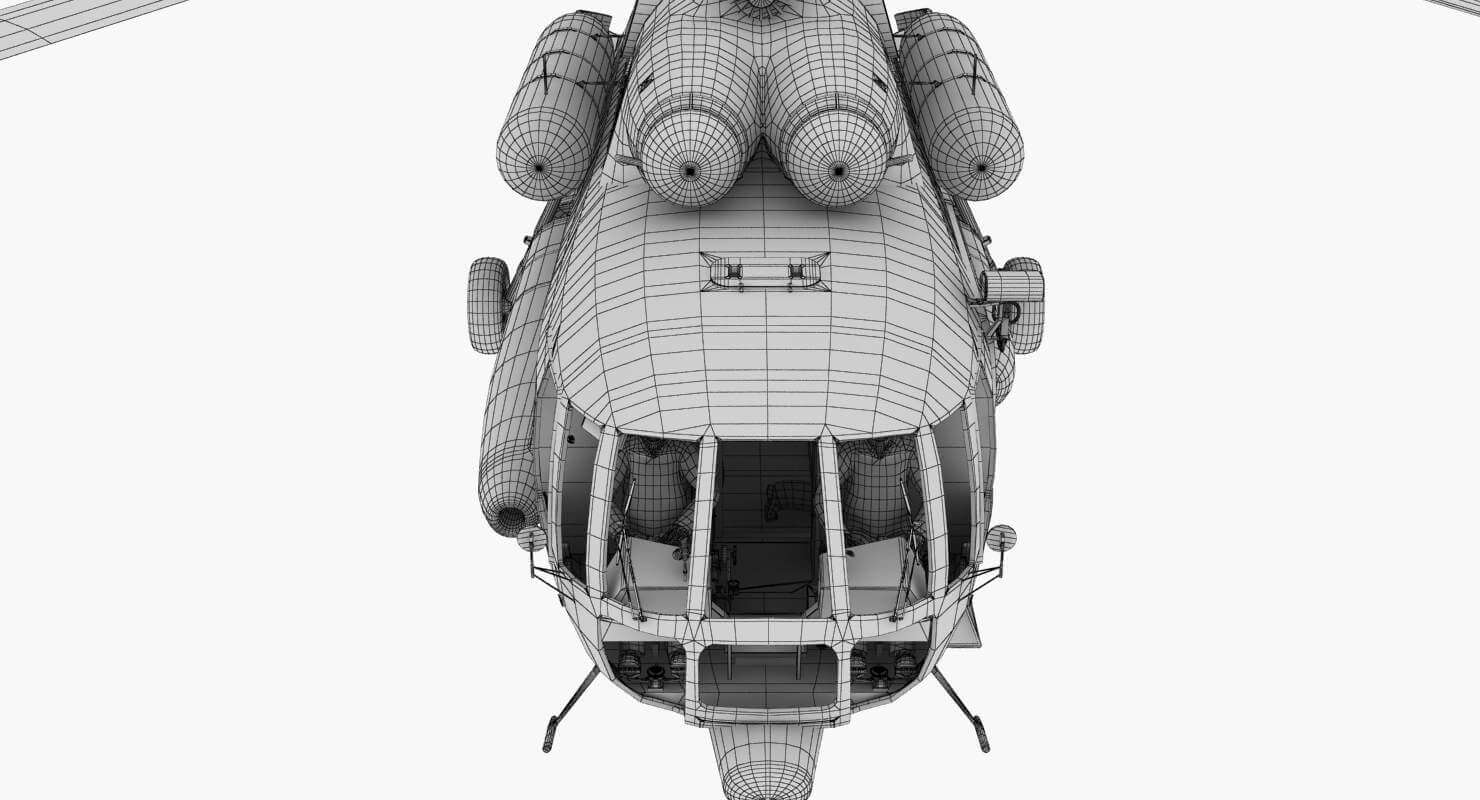 Mi-8MTV United Nations 3D Model by pukamakara