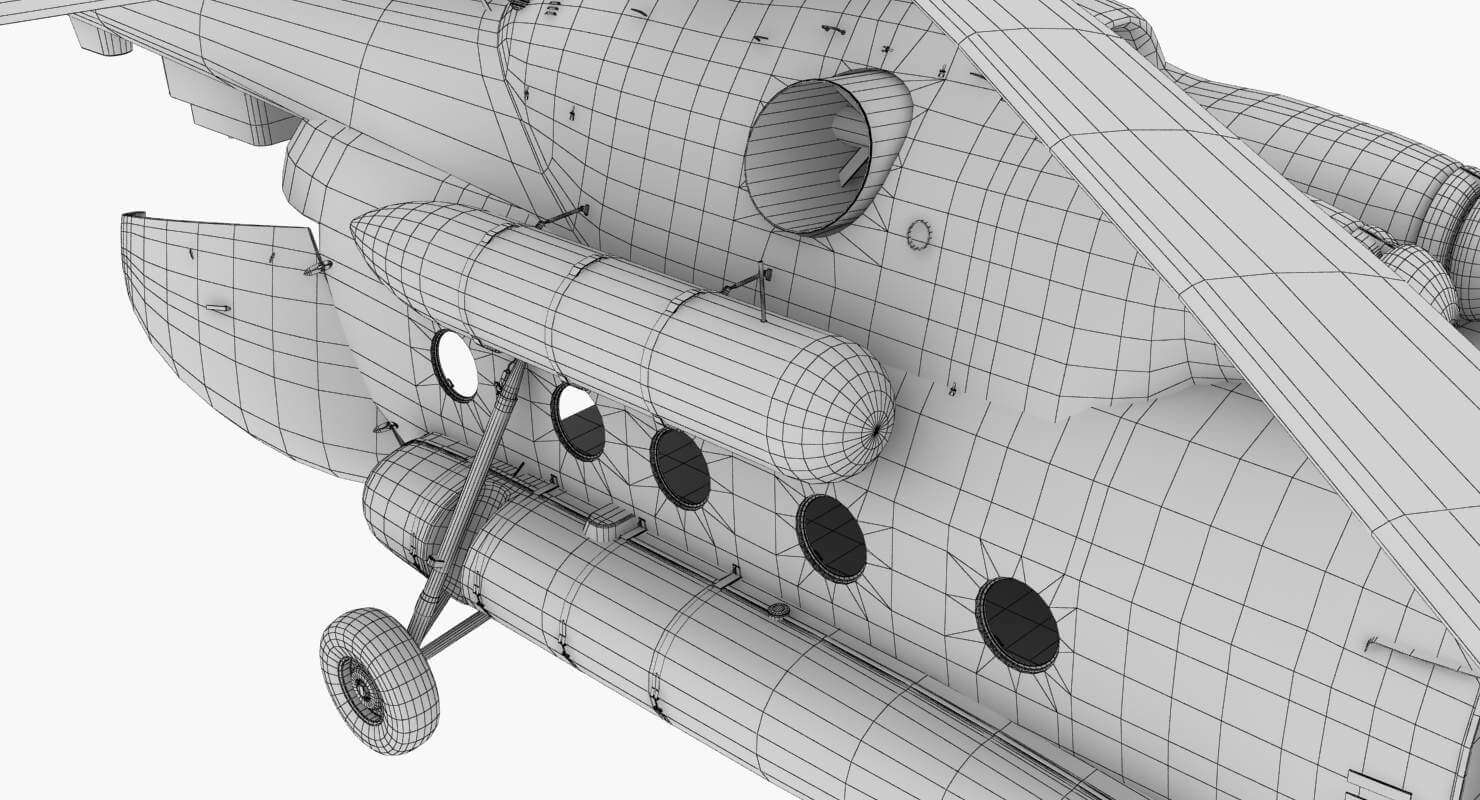 Mi-8MTV United Nations 3D Model by pukamakara