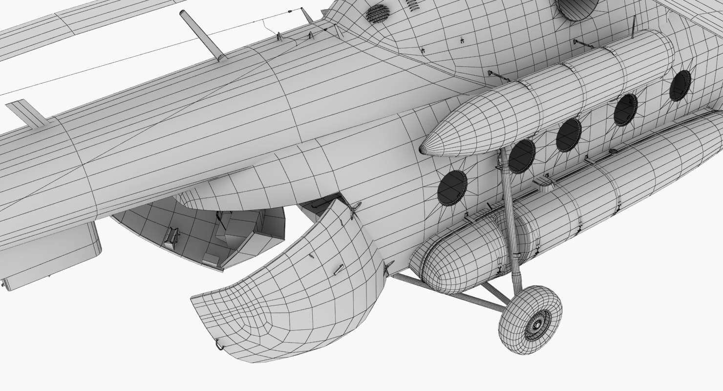 Mi-8MTV United Nations 3D Model by pukamakara