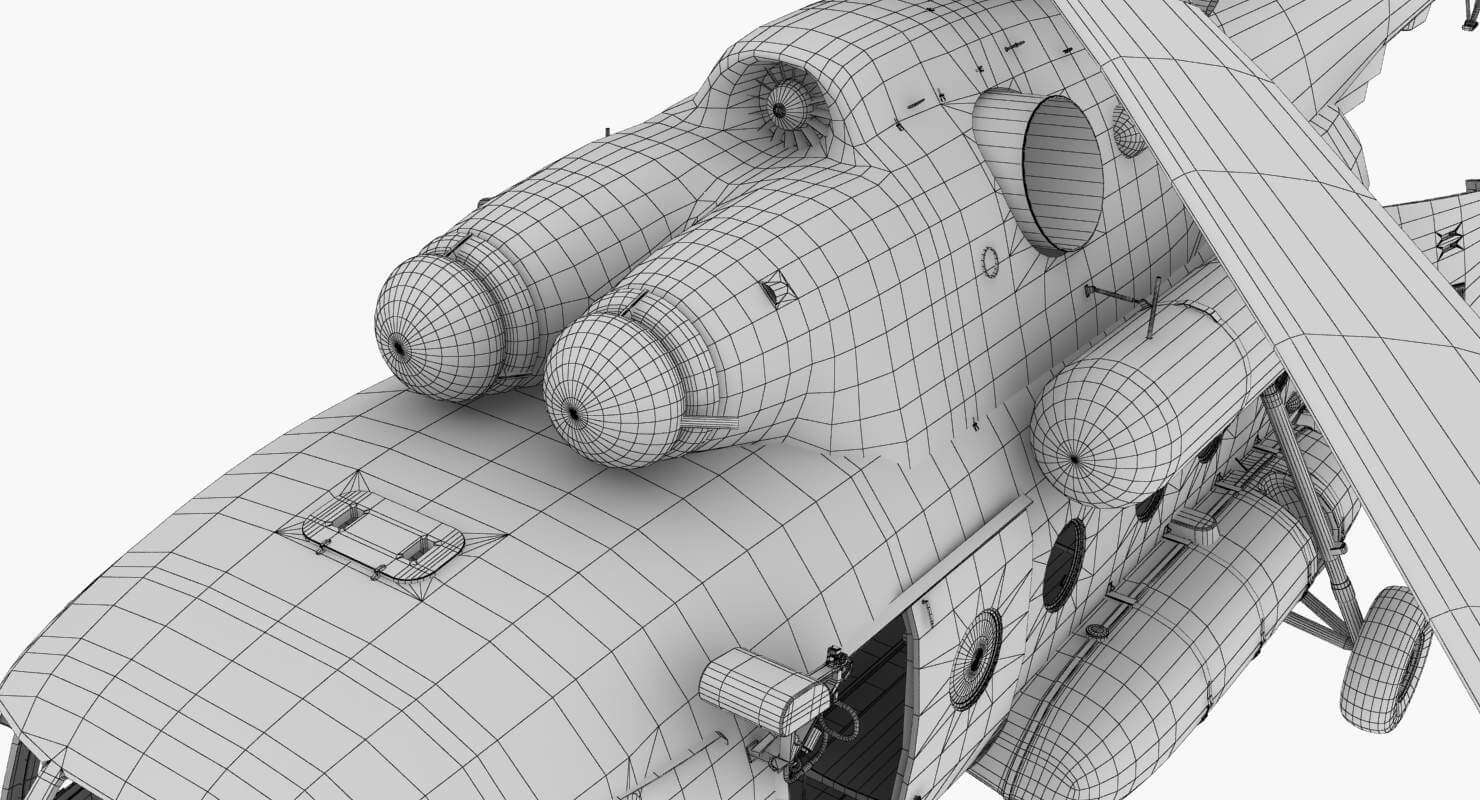 Mi-8MTV United Nations 3D Model by pukamakara