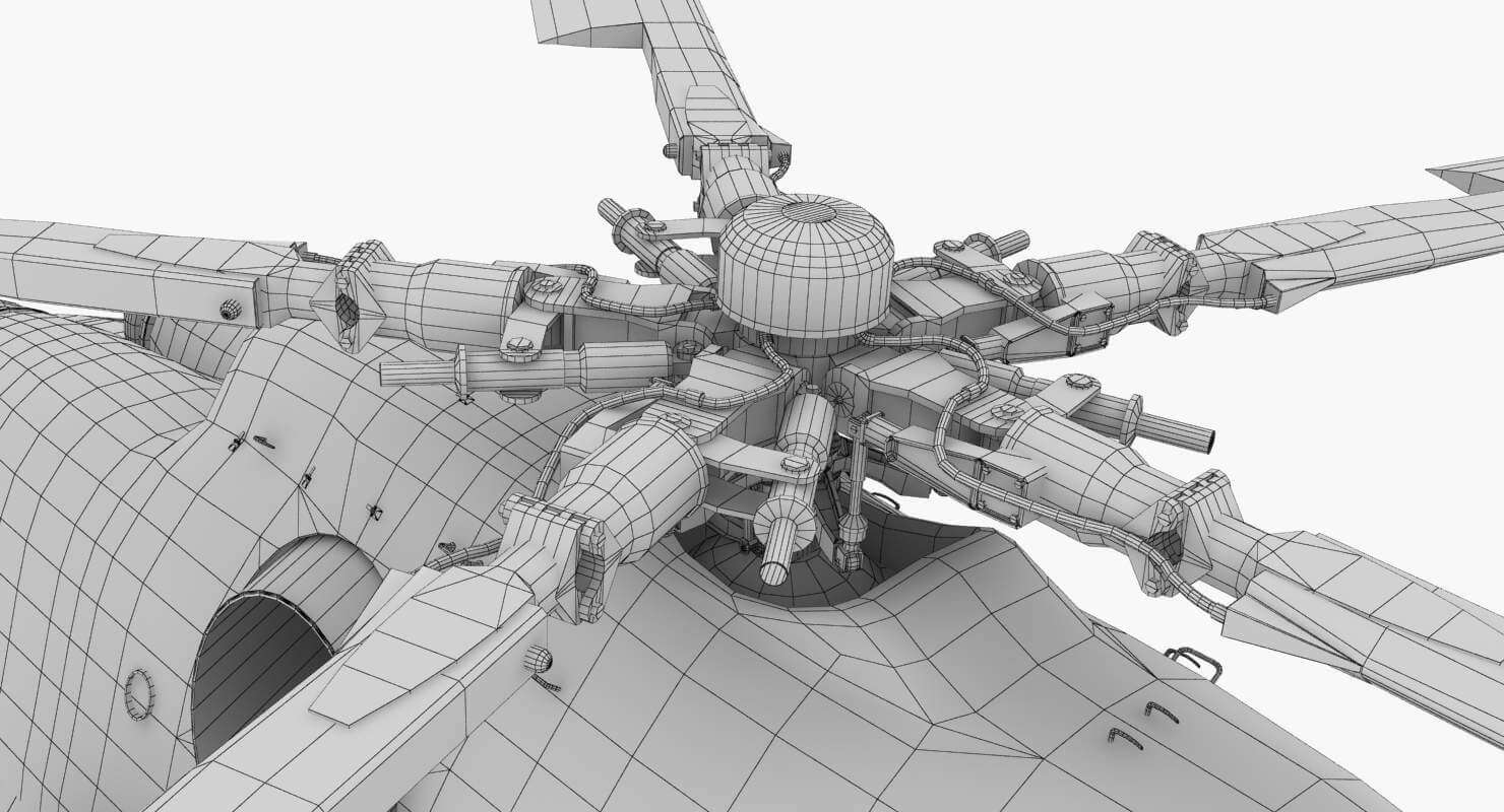 Mi-8MTV United Nations 3D Model by pukamakara