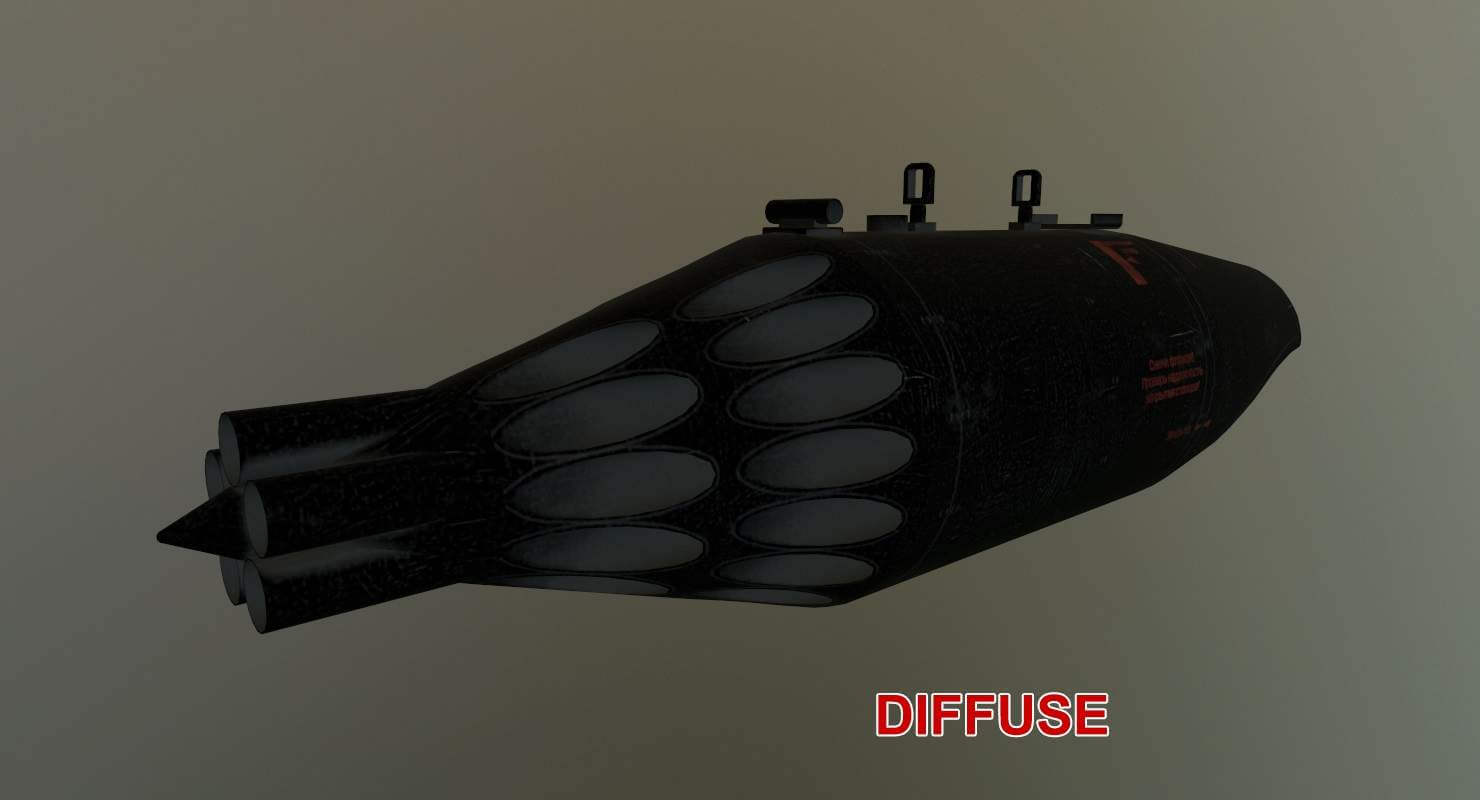 Rocket Launcher UB-32A-24 3D Model by pukamakara