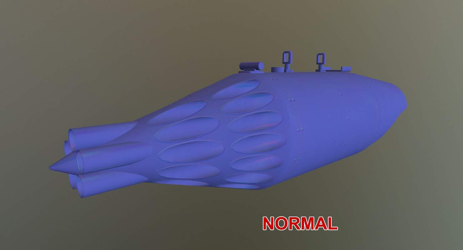 Rocket Launcher UB-32A-24 3D Model by pukamakara