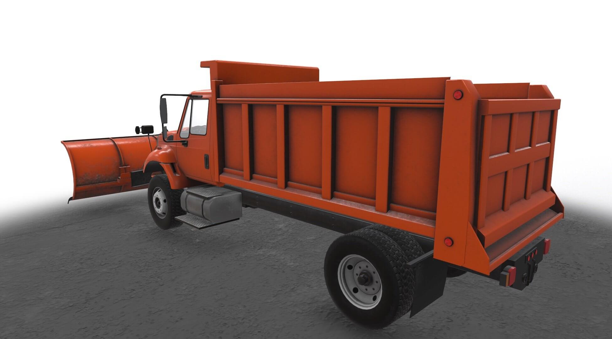Snow Plow International 7400 - 3D Model by pukamakara