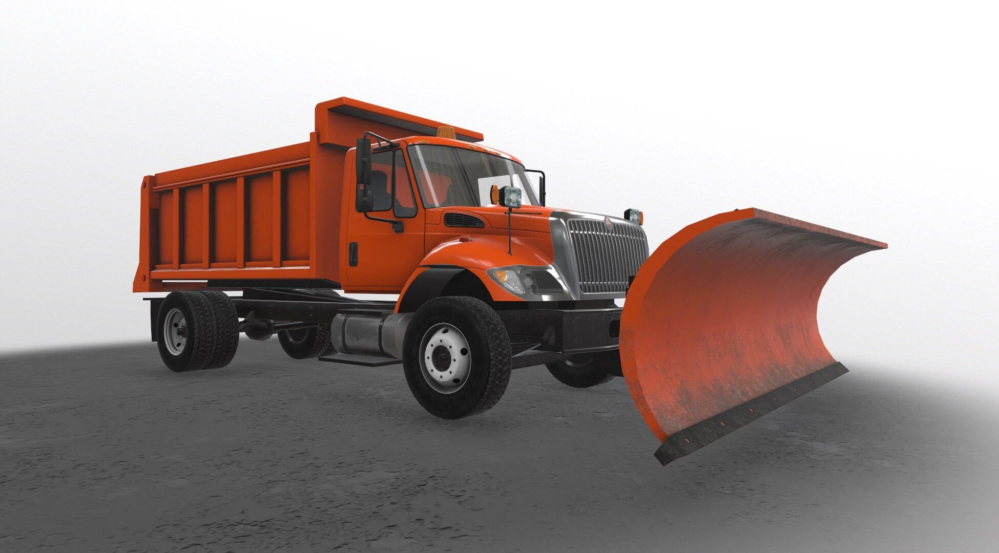Snow Plow International 7400 - 3D Model by pukamakara