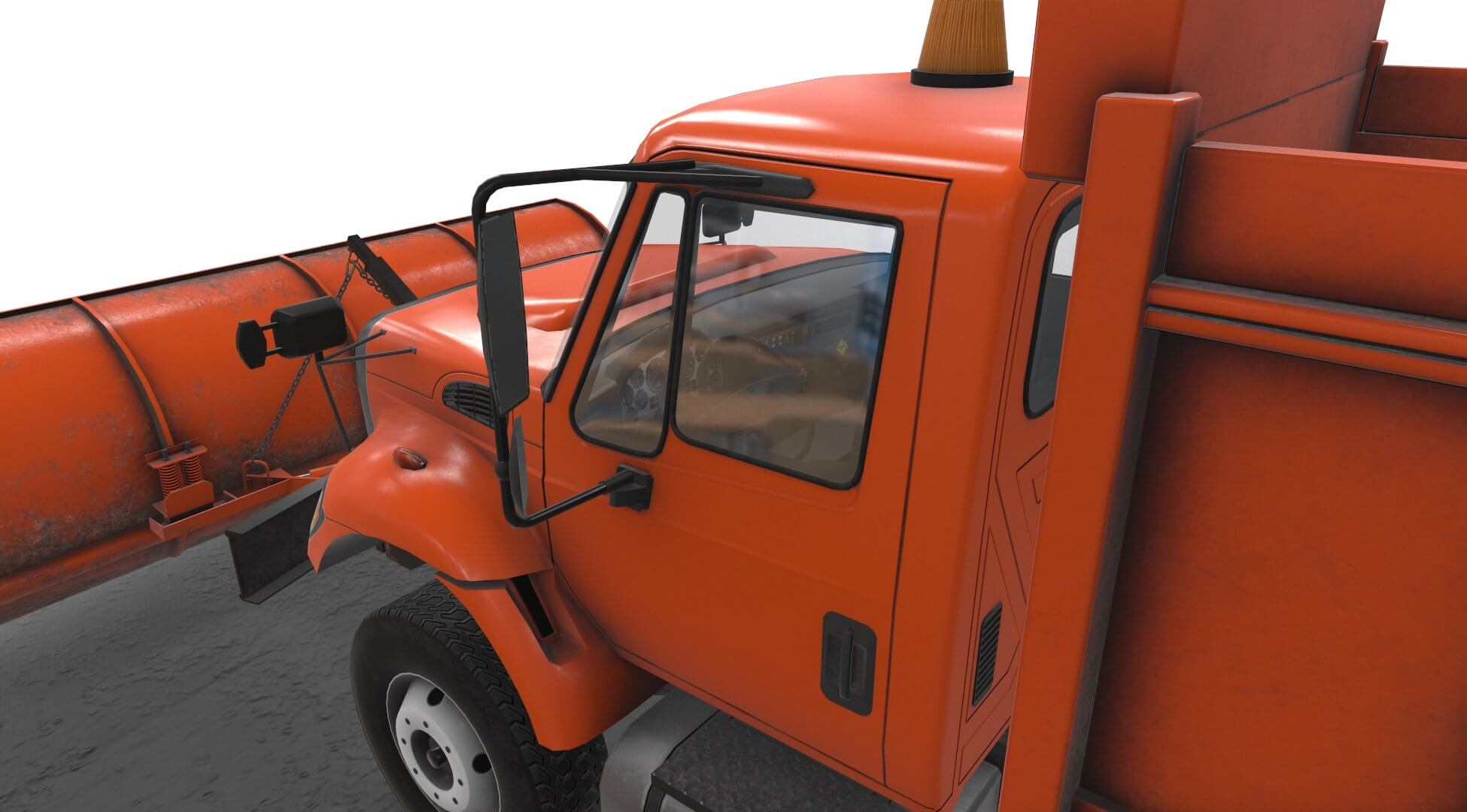 Snow Plow International 7400 - 3D Model by pukamakara