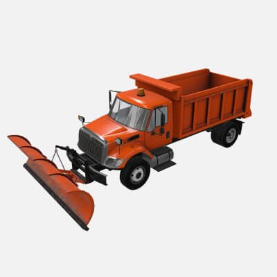 Snow Plow International 7400 - 3D Model by pukamakara