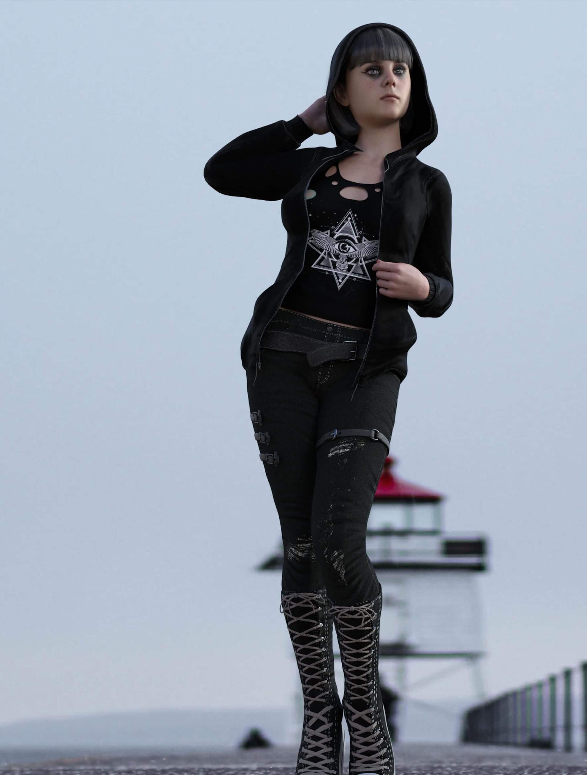 Goth 3D Render, Digital Art by puredigital101