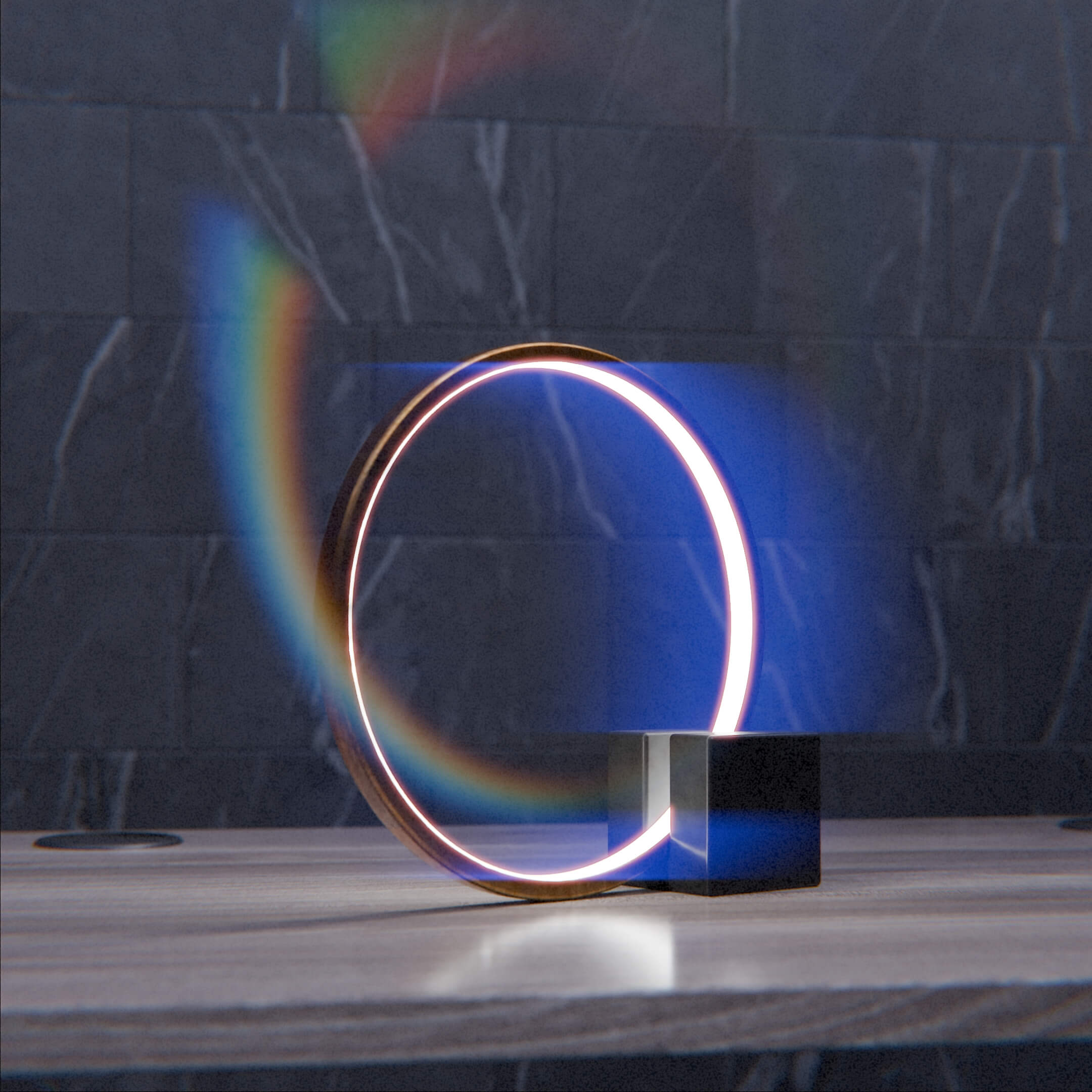 Circular LED Lamp - Free 3D Model by puscas_adryan