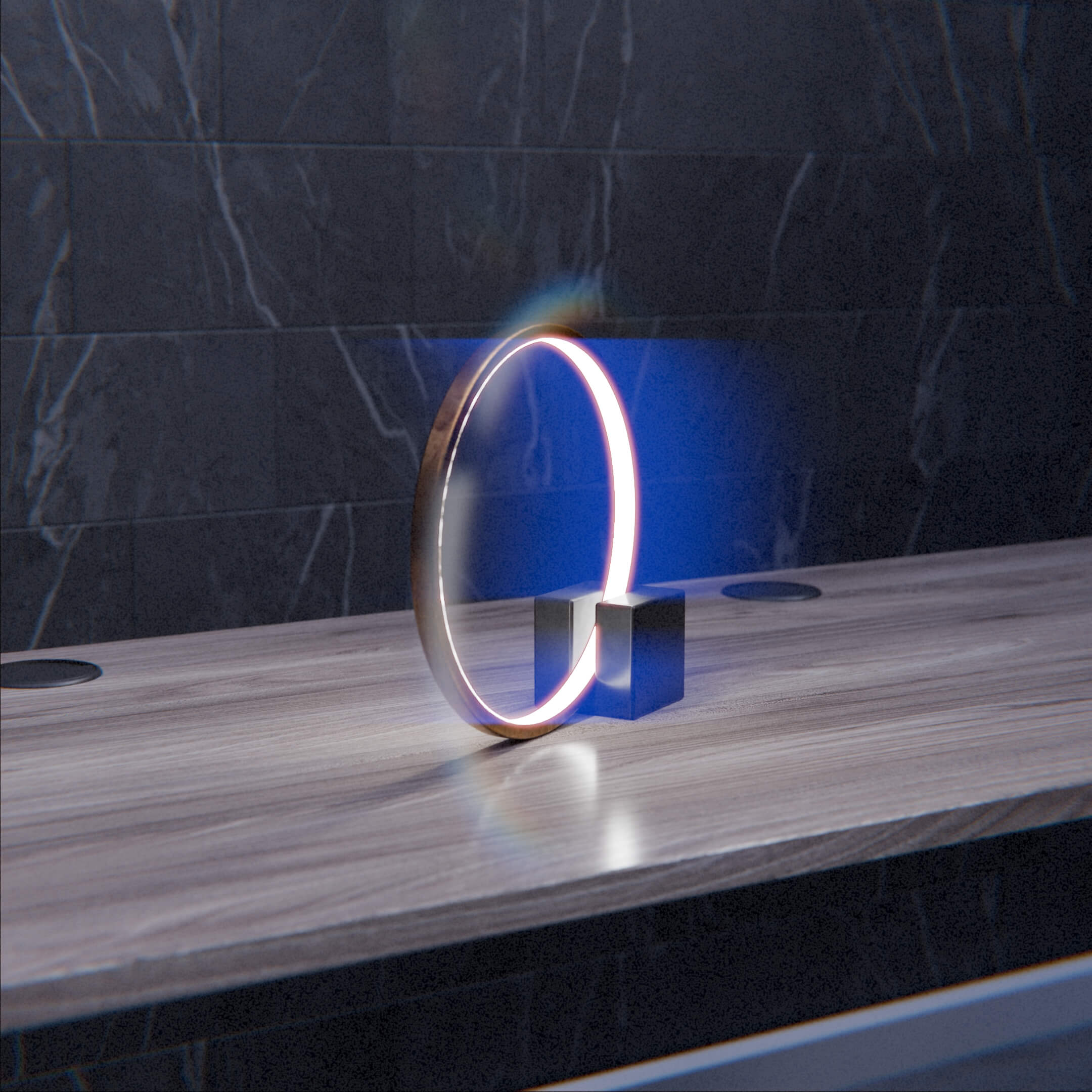 Circular LED Lamp - Free 3D Model by puscas_adryan