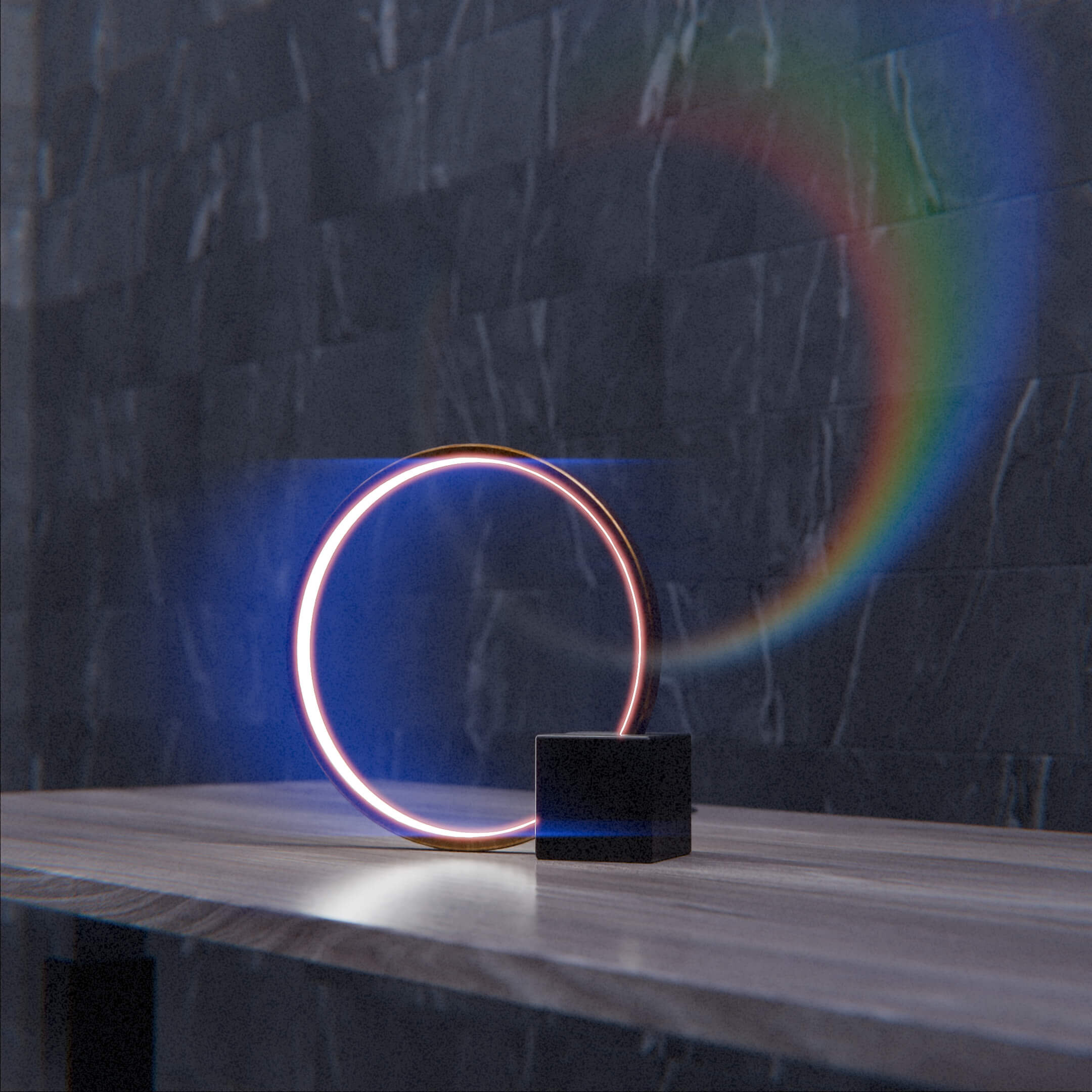 Circular LED Lamp - Free 3D Model by puscas_adryan