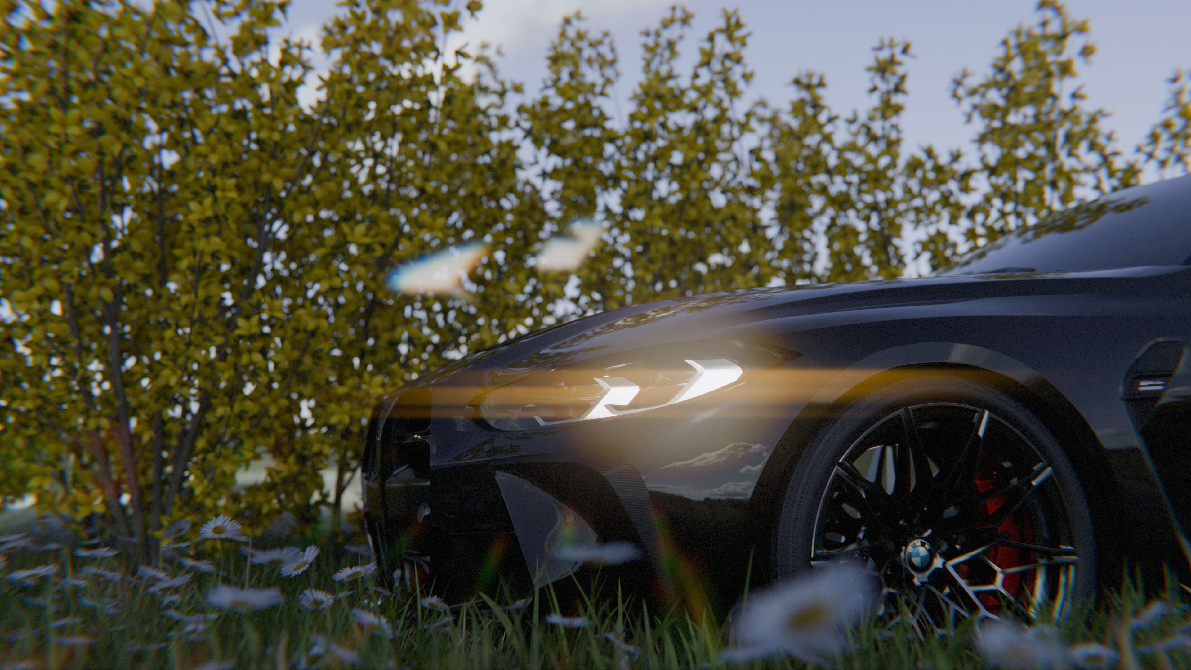 BMW M4 - Cinematic Wallpaper 3D Render by puscas_adryan