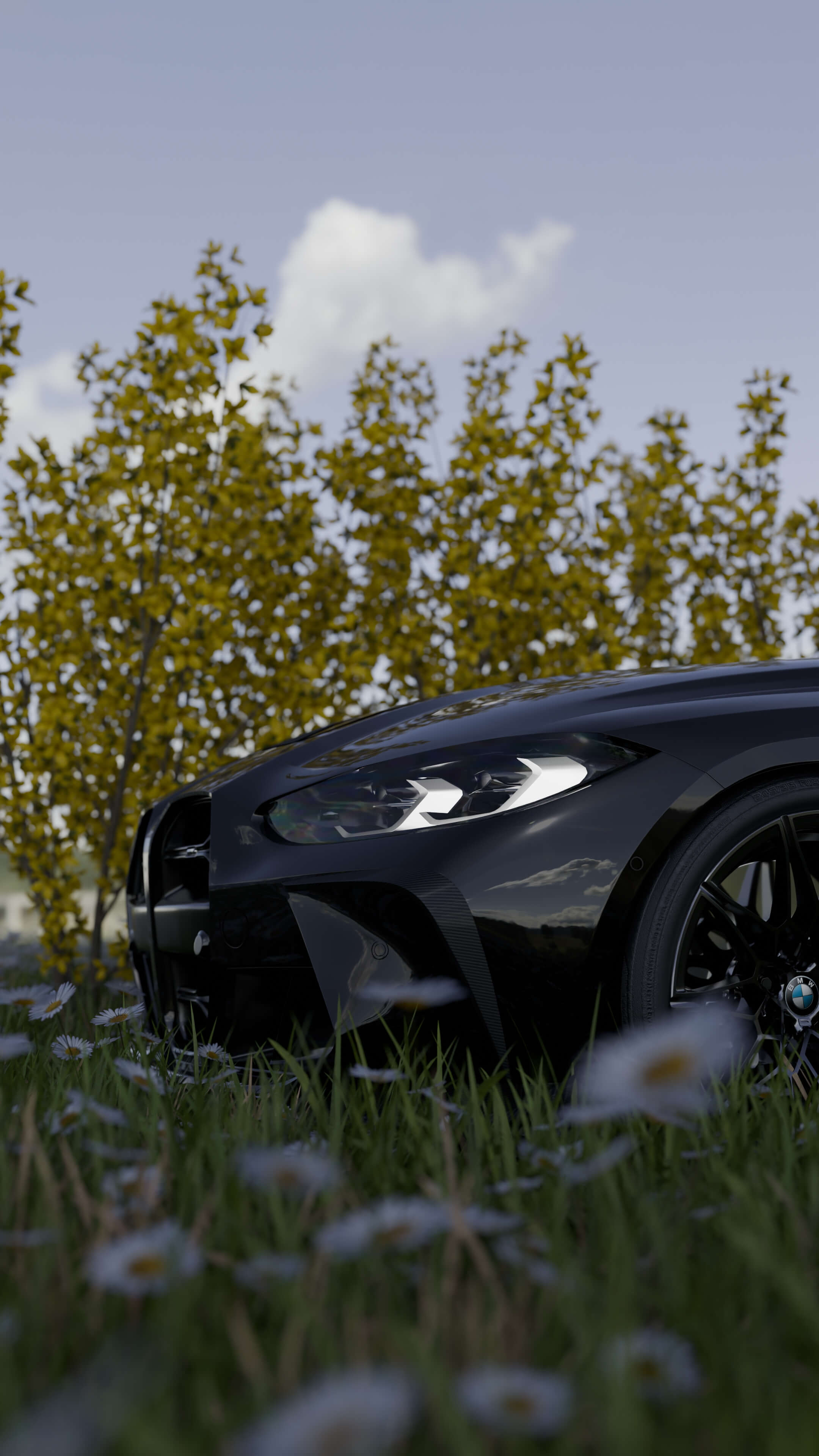 BMW M4 - Cinematic Wallpaper 3D Render by puscas_adryan