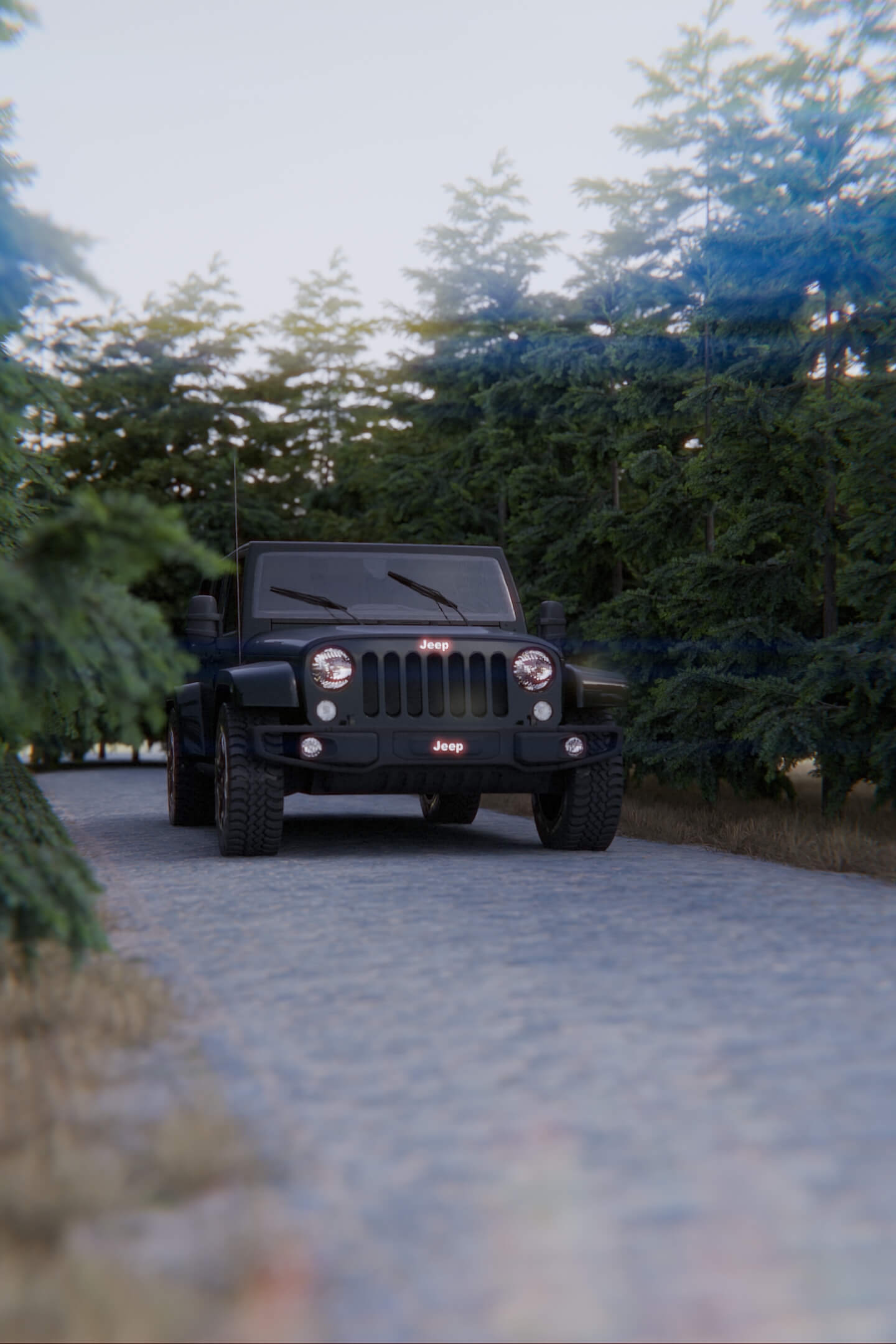 Jeep Render - Complete CG Wallpaper 3D Render by puscas_adryan
