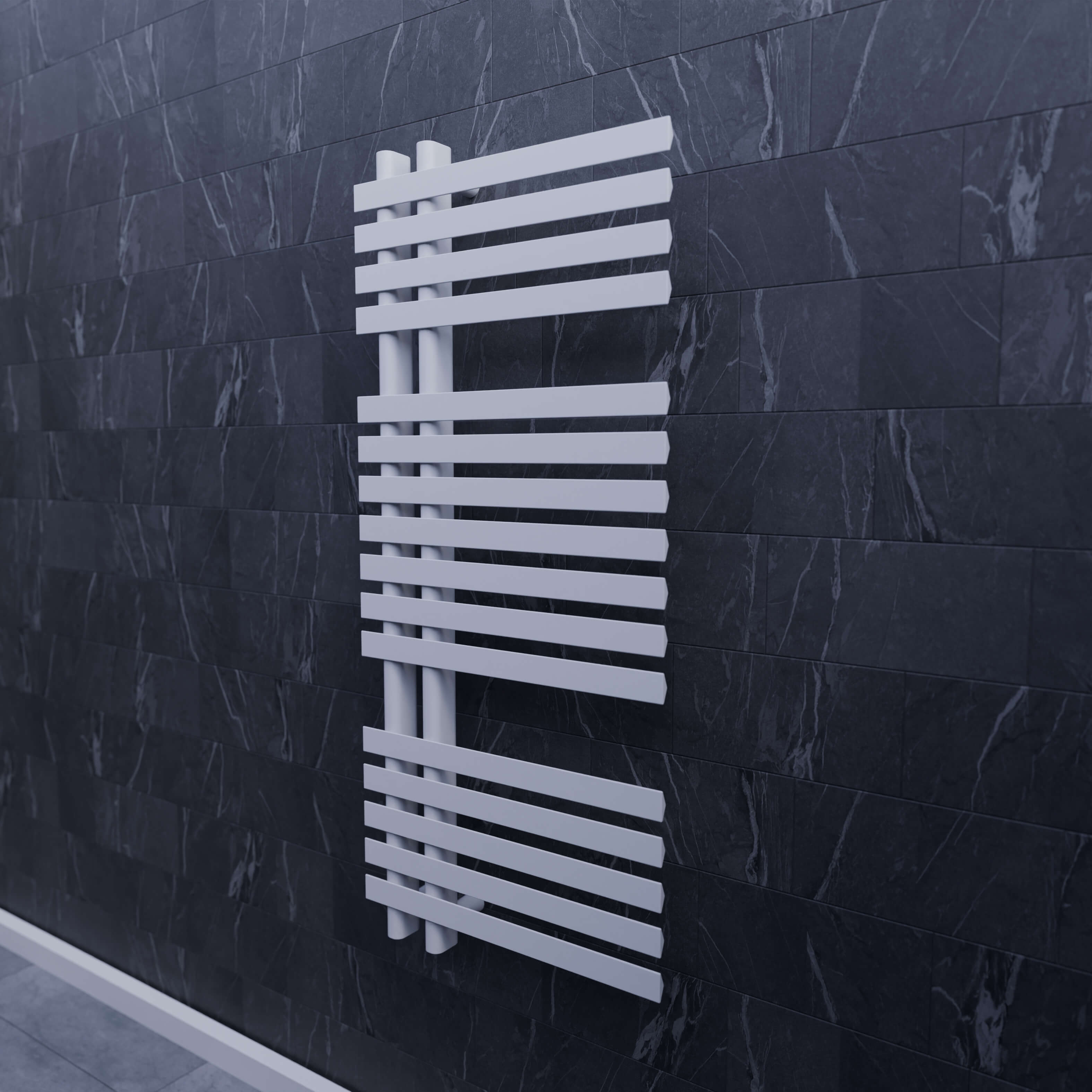 Modern Bathroom Radiator 3D Render, Digital Art by puscas_adryan