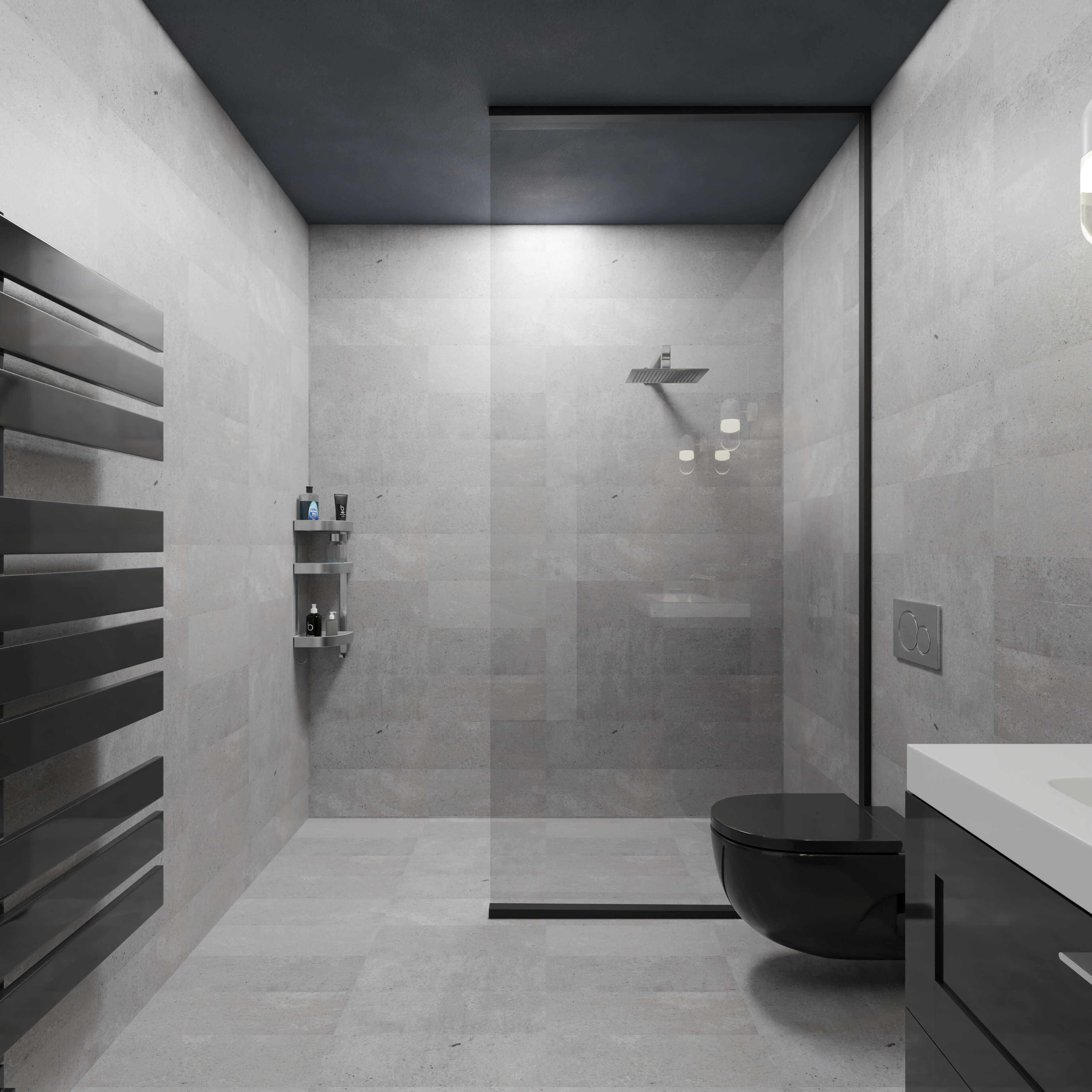 Simple Bathroom Design 3D Render, Digital Art by puscas_adryan
