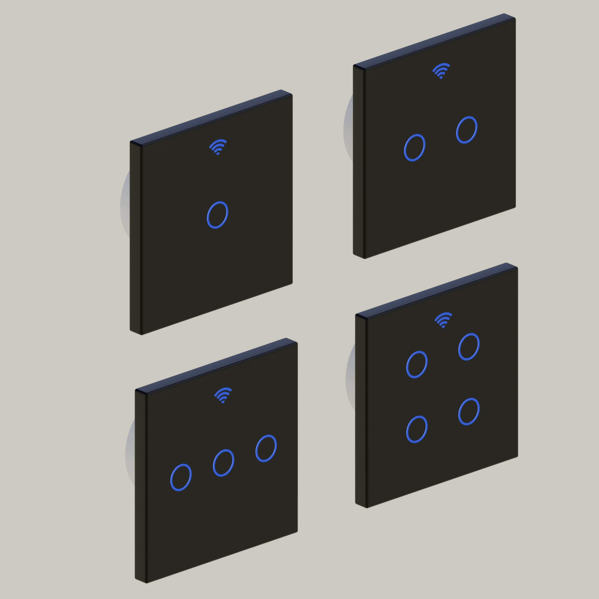 LUXION Glass Touch Light Switch - 3D Model by puscas_adryan