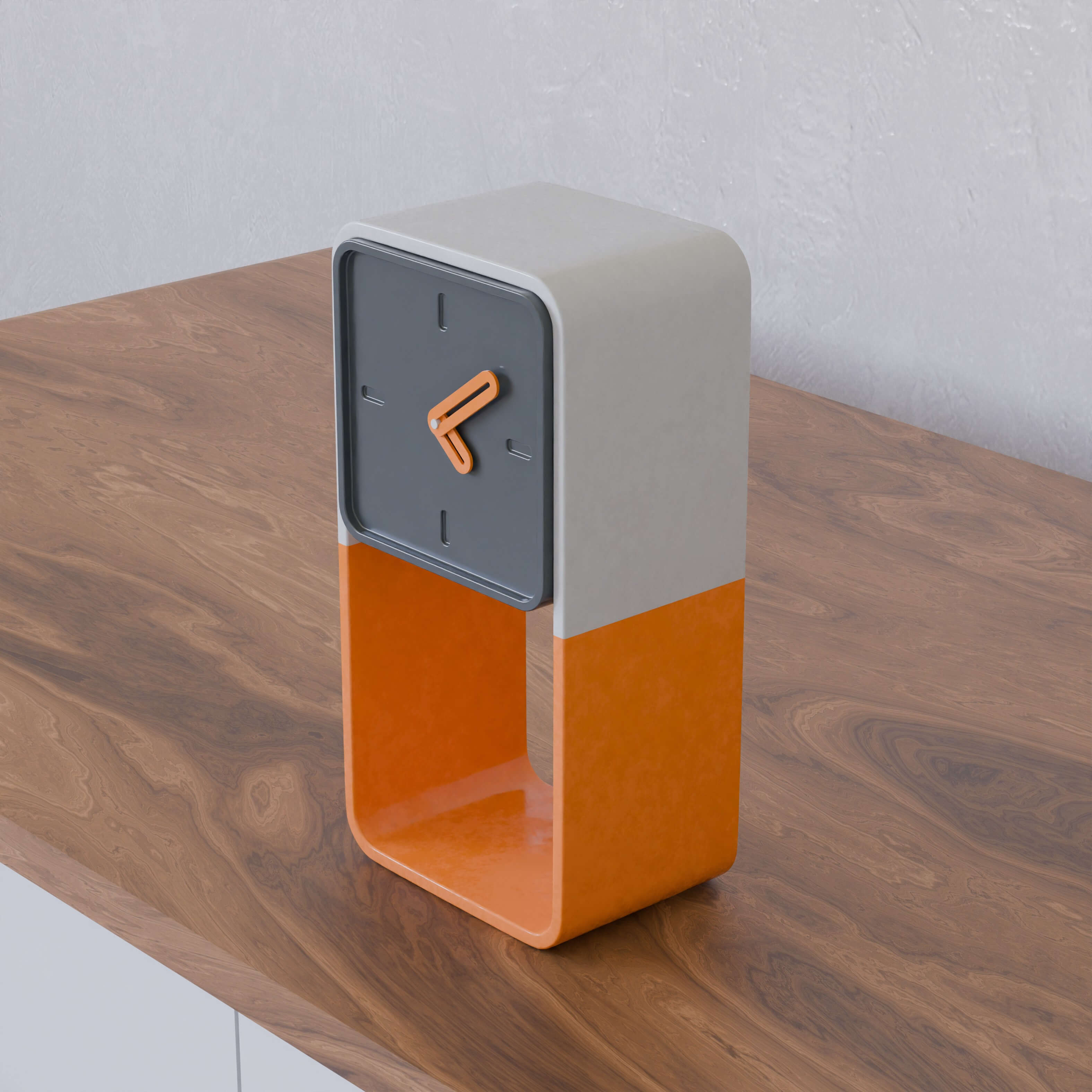 Modern Minimalist Table Clock - 3d Model by puscas_adryan