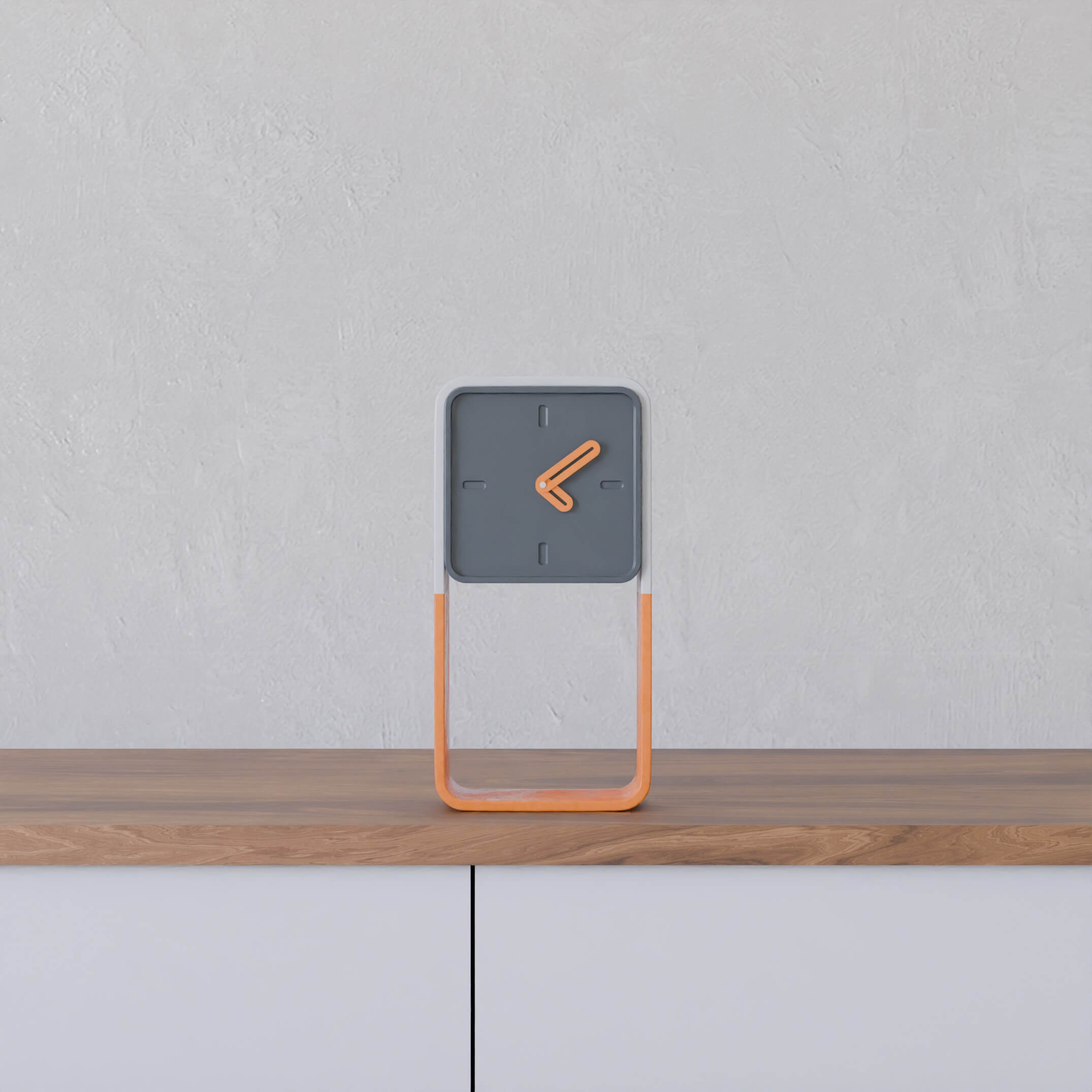 Modern Minimalist Table Clock - 3d Model by puscas_adryan