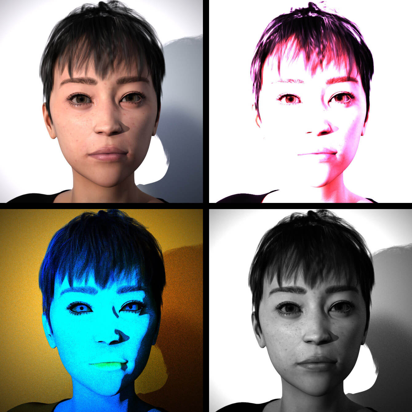 Aya Goes Andy (WIP) 3D Render, Digital Art by Pushee-Ri