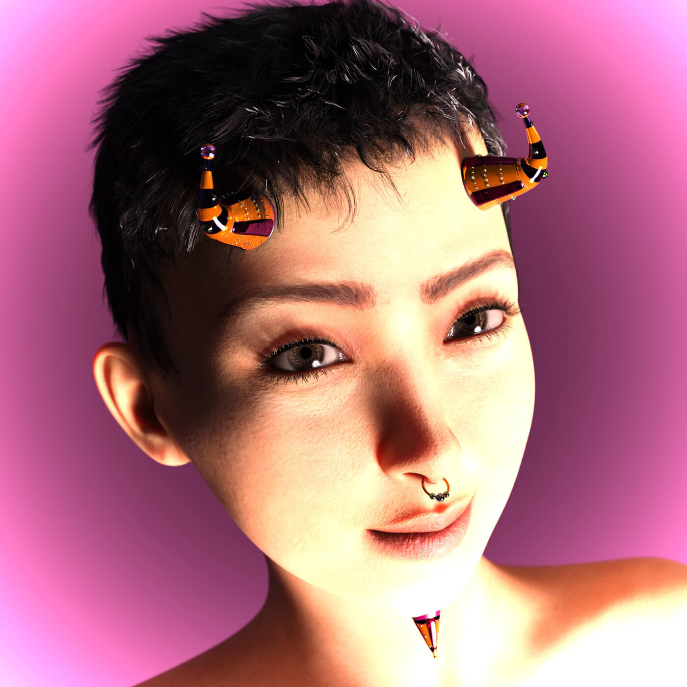 Delicious Devil (WIP) 3D Render, Digital Art by Pushee-Ri