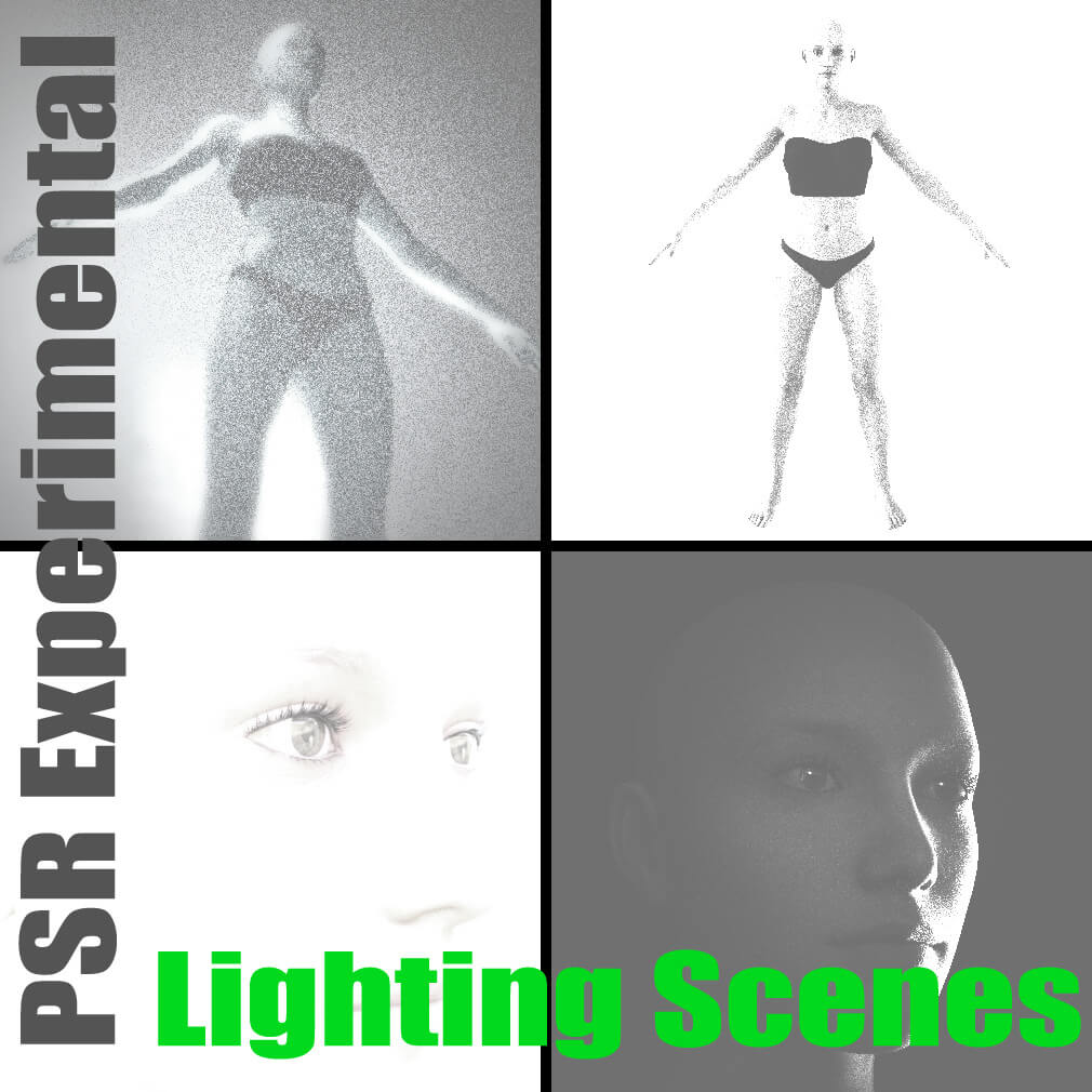 Experimental Lighting (Freebie) 3D Render by Pushee-Ri