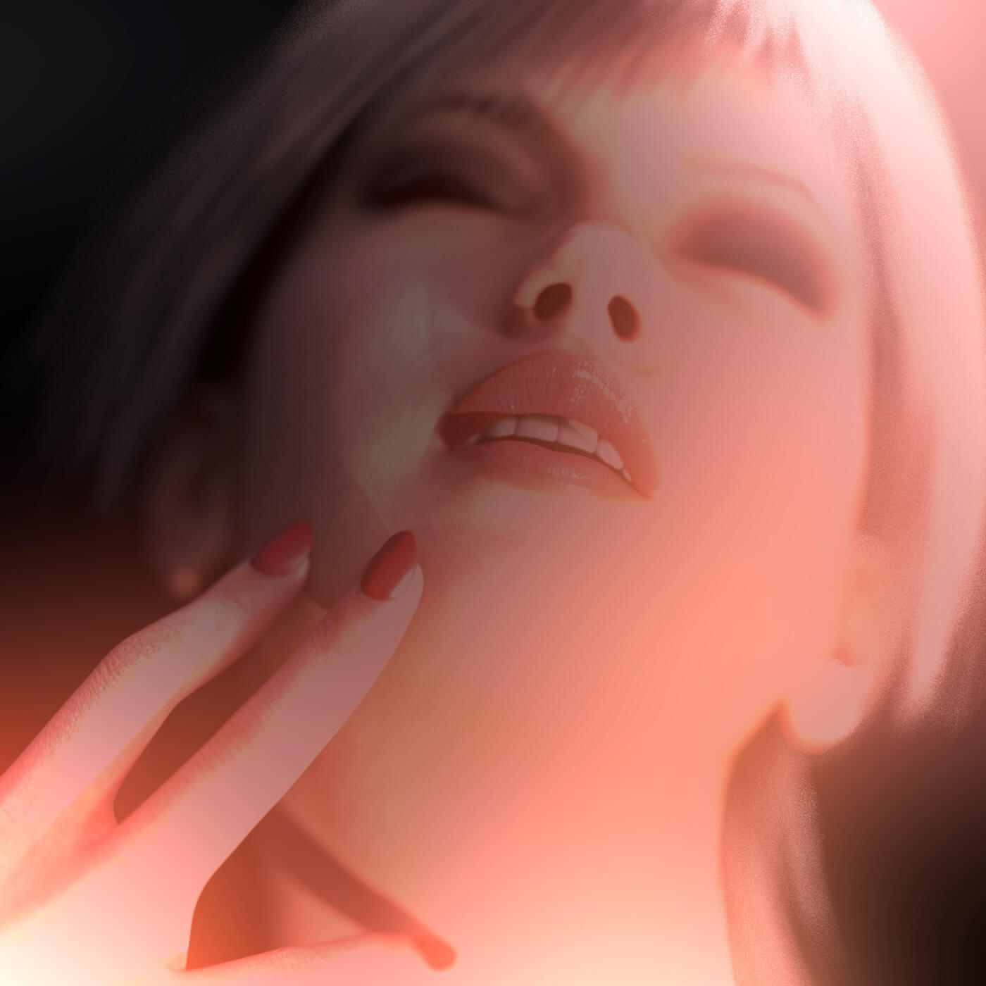 Portrait 0006 (Ruby) 3D Render, Digital Art by Pushee-Ri