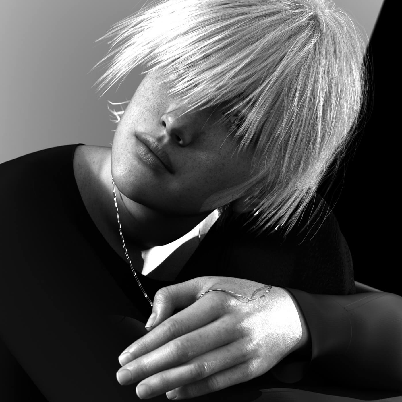 Reflection 3D Render, Digital Art by Pushee-Ri