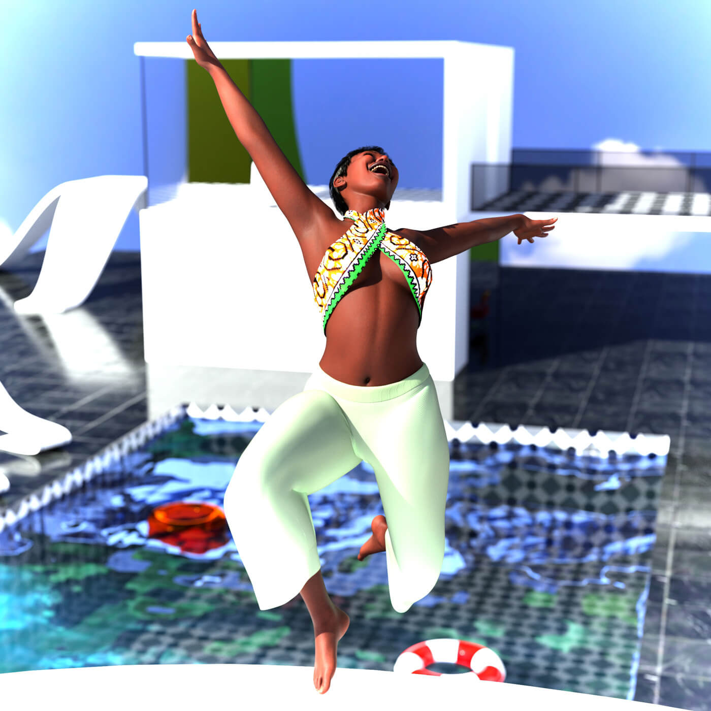 Summer 3D Render, Digital Art by Pushee-Ri