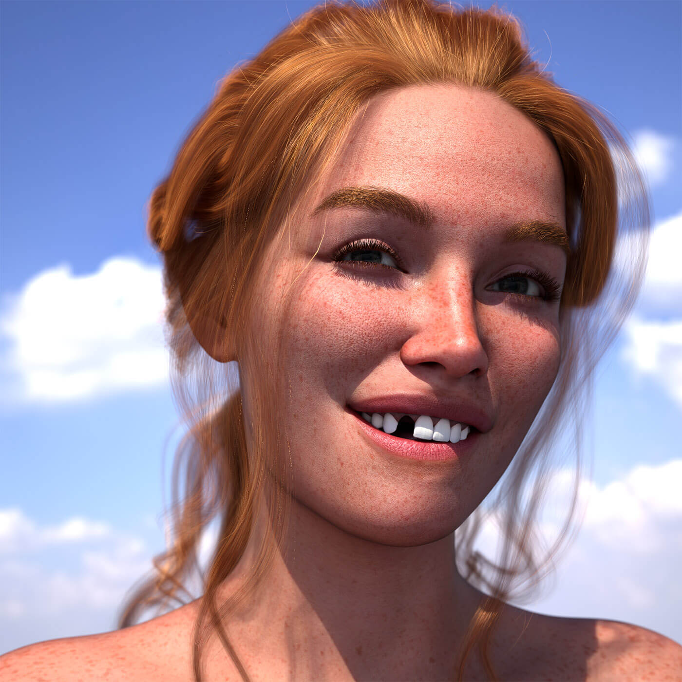 Victoria E. Neumann (WIP) 3D Render, Digital Art by Pushee-Ri