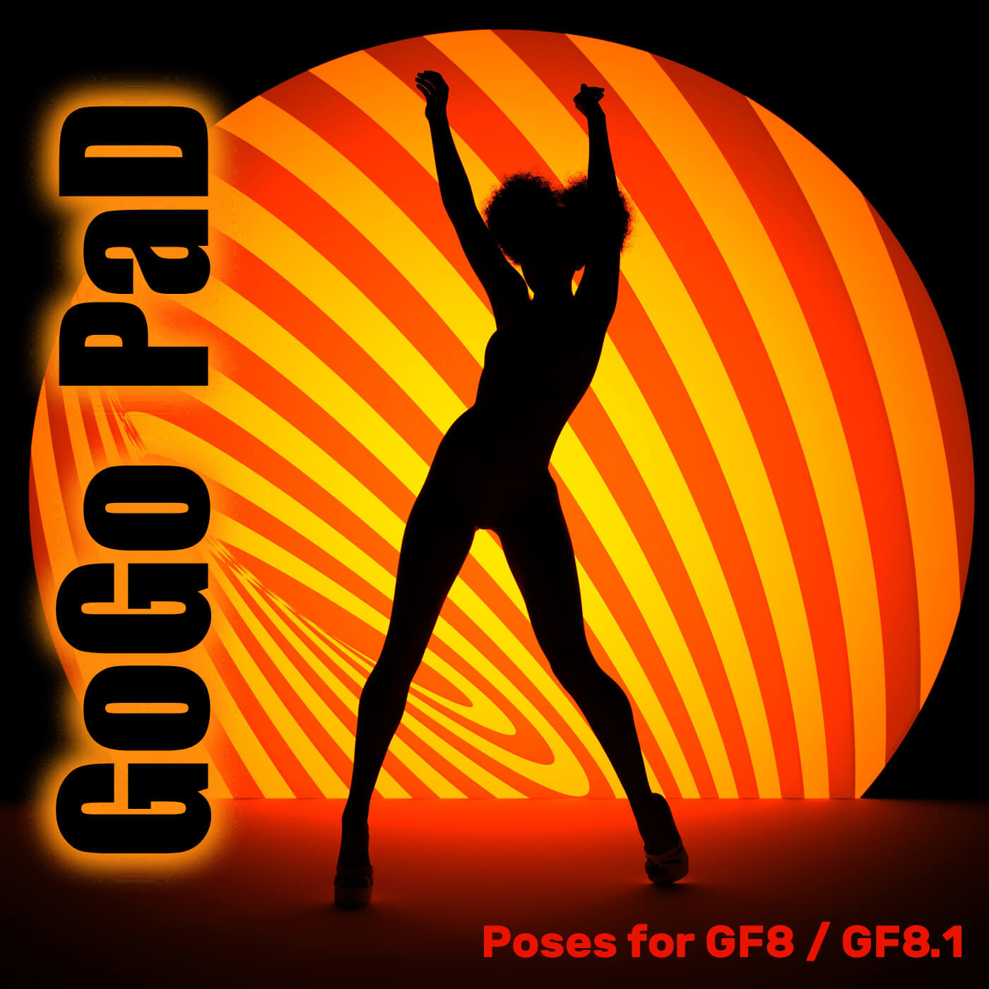 GoGo PaD - Poses for GF8 and GF8.1 Daz Content by Pushee-Ri