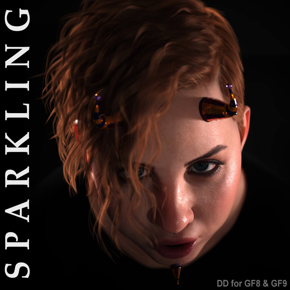 SPARKLING DD for Genesis Female 8 and 9 - Free Daz Content by Pushee-Ri