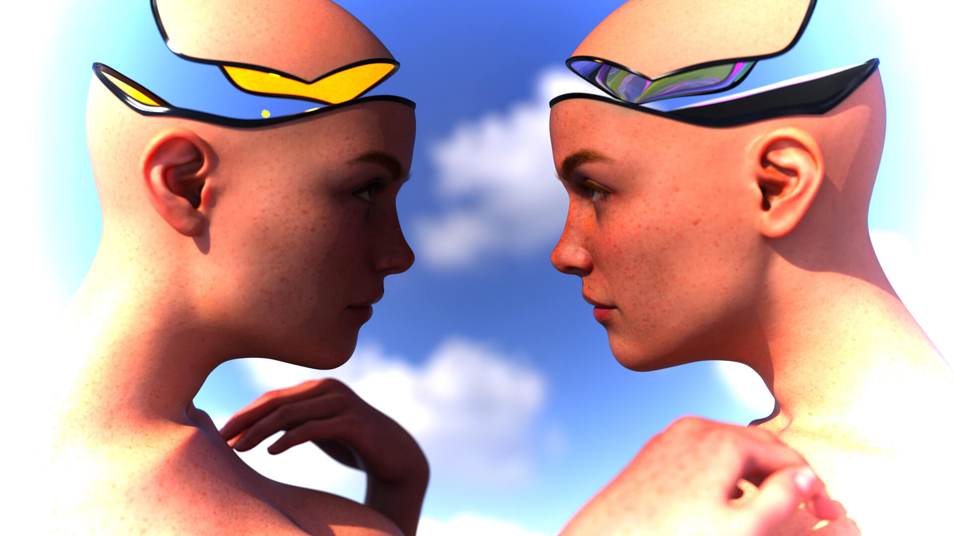 Void and Reflection by Pushee-Ri | RenderHub Wallpapers