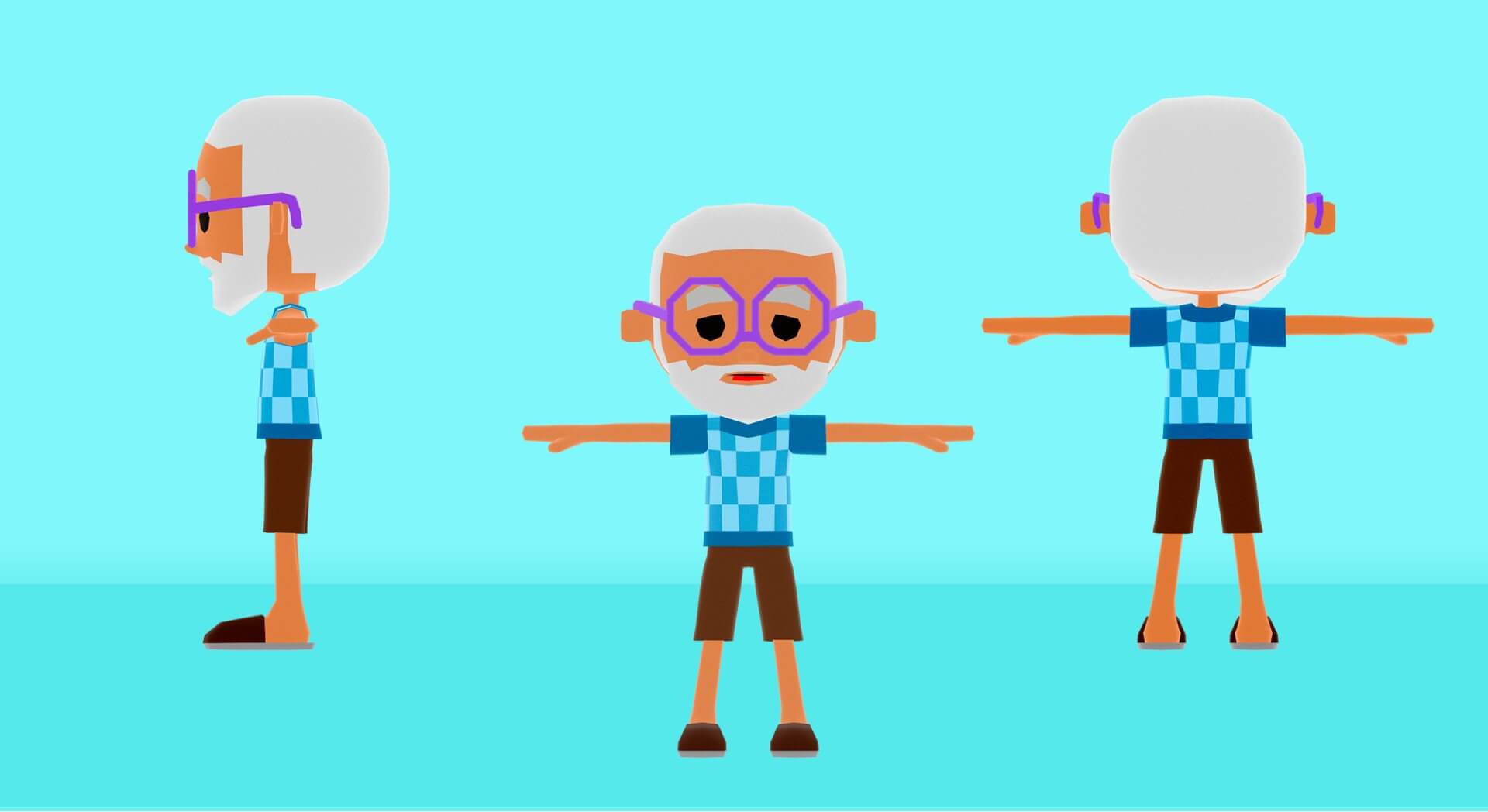 Old Man - 3D Model by Puxxe Studio