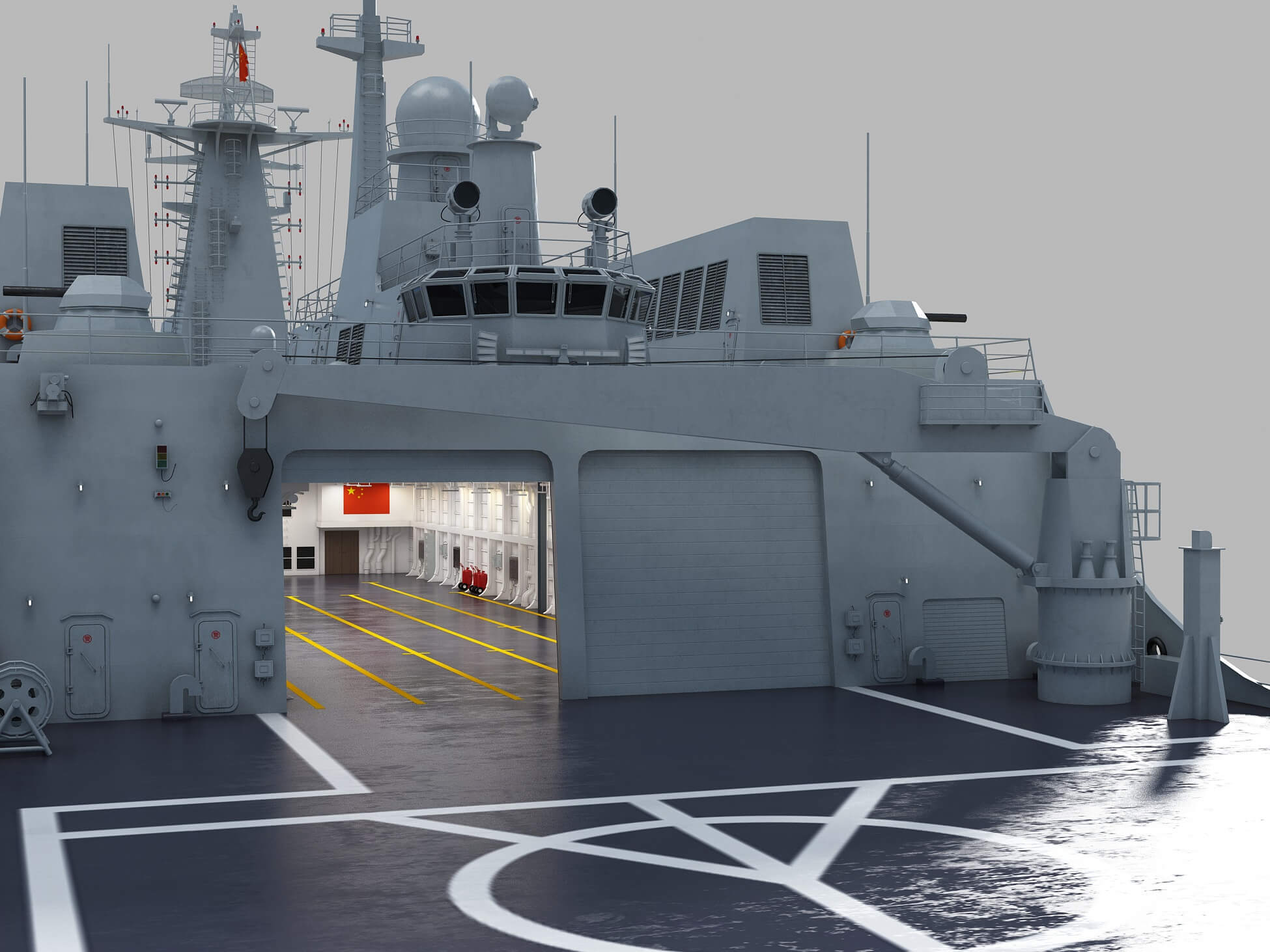 985 Qilian Shan Type 071 Yuzhao Class - 3D Model by pxfpxd